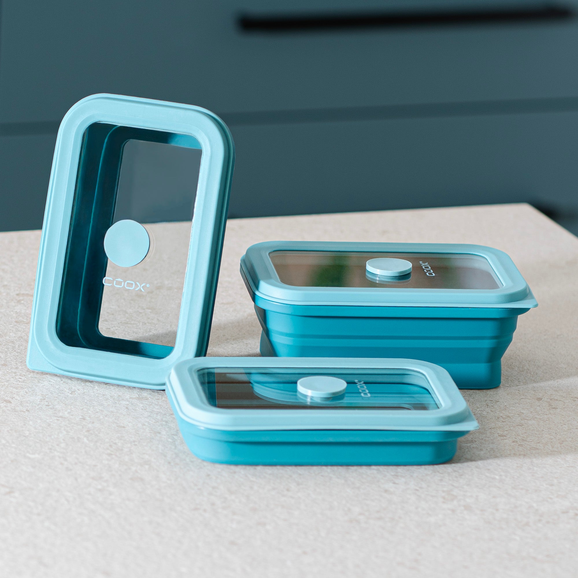 3er-Set Faltdosen (450 ml) – Platzsparend und vielseitig – coox