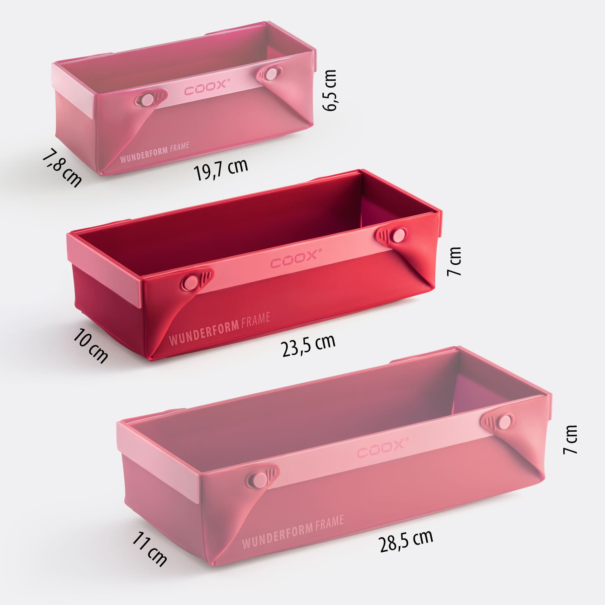 coox® faltbare Silikon-Backform WUNDERFORM Frame M kaufen